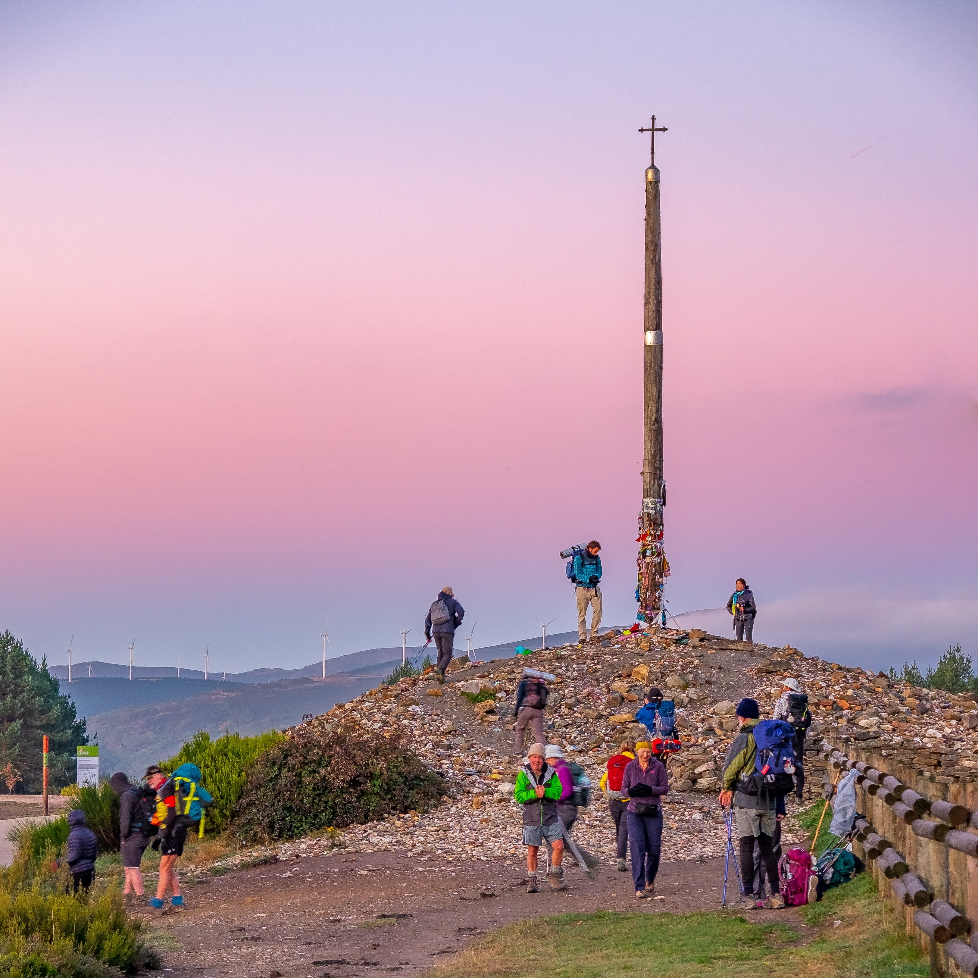 Camino, Die Franse Weg roetekaart